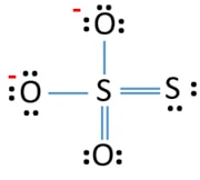 Thiosulfate Lewis Structure