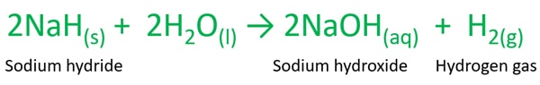 Sodium Hydride and Water Reaction | NaH + H2O